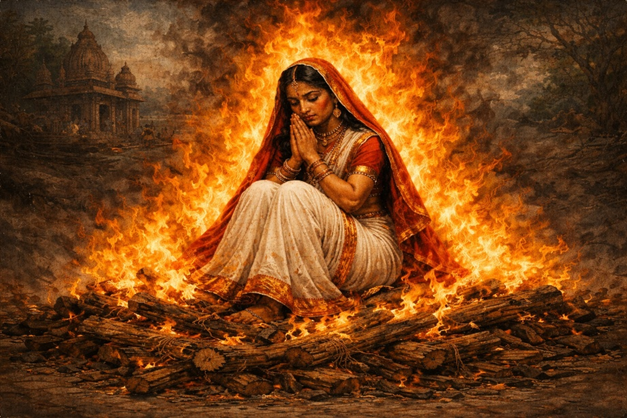 Sati Pratha: The Burning of Widows - VedKaBhed.Com
